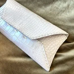 VBH Manila | Bags | Vbh Manila Crocodilealligator Leather Envelope ...